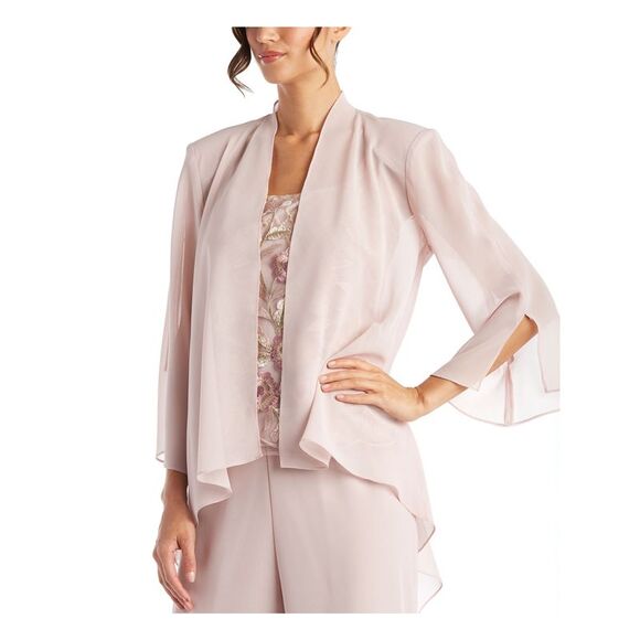 R&M Richards | Sweaters | Rm Richards Womens Pink Split 34 Sleeves Open ...